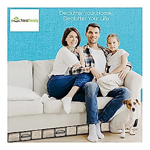 NestNeatly SmartCube Underbed Storage Bag 3 Large Under-the-Bed Storage Bins with Reinforced Handles Foldable Under-Bed Storage Bags and Containers