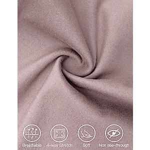 FIRST WAY Buttery Soft Women's Bootcut Yoga Pants Capris with 3 Pockets Lounge Floral Printing Full-Length, Taupe L