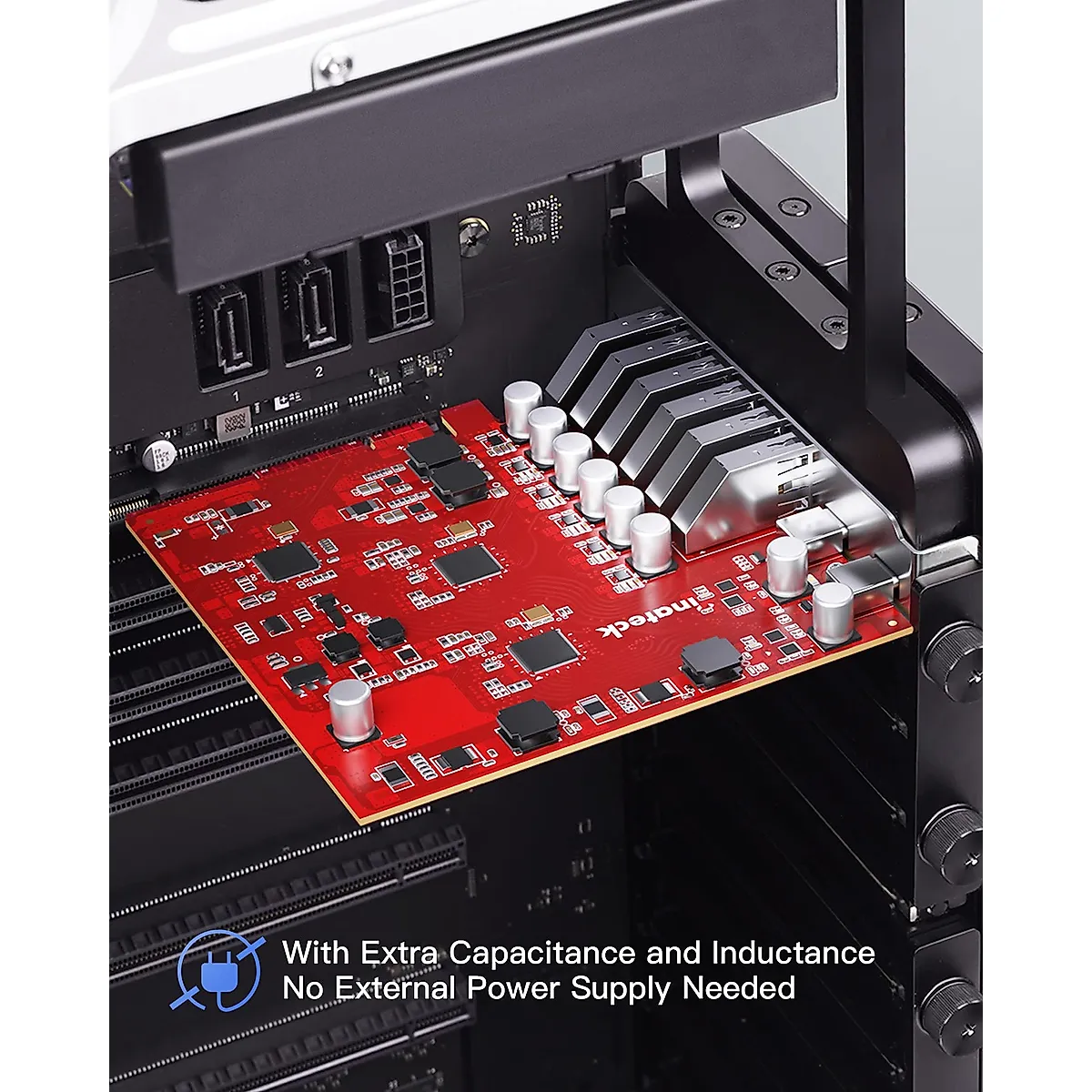 Inateck PCIe to USB 3.2 Gen 2 Extension Card with 16 Gbps Bandwidth, 6 USB Type-A and 2 USB Type-C Ports, RedComets U22