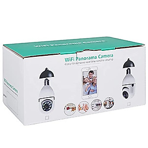 plencell Light Bulb Camera, 1080P Light Bulb Surveillance Camera, Wireless 2.4GHz WiFi Light Bulb Surveillance Camera, 360° Home Surveillance Camera Light Bulb,Can be Used Indoors and Outdoors