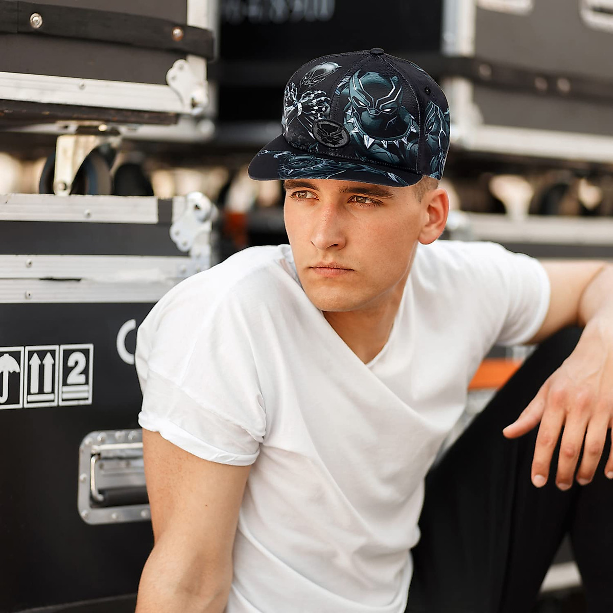 Marvel Black Panther baseball cap, One Size baseball hat for men, Comfortable and Cool mens hat and dad gift for any age, Outstanding Superhero men's cap