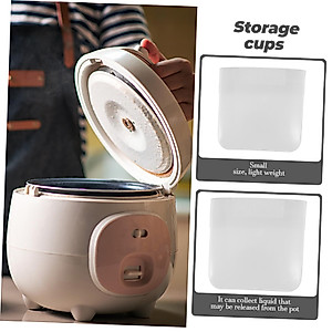 LIFKOME 30 Pcs Rice Cooker Water Box Instapot Pot Suvee Cooker Water Cooker Water Collector for Rice Cooker Condensation Water Cups Plastic Water Glasses Universal White Pp Drinking Cup