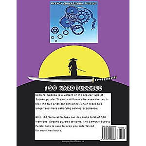 Samurai Sudoku Hard Volume 5: 100 Hard Samurai Sudoku Puzzles
