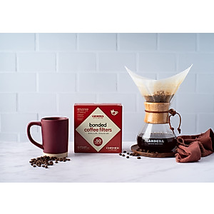 Chemex-Compatible Bonded Coffee Filters for Chemex Coffee Maker (100 filters)