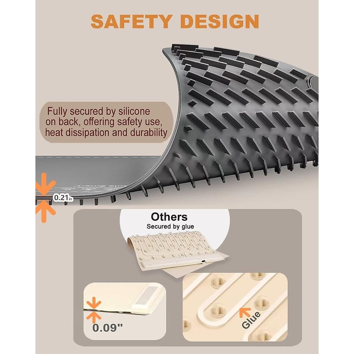 Food Warmer, Food Warming Mat for Parties Buffet, Graphene Heating, Nano Silicone, Roll Up for Storage