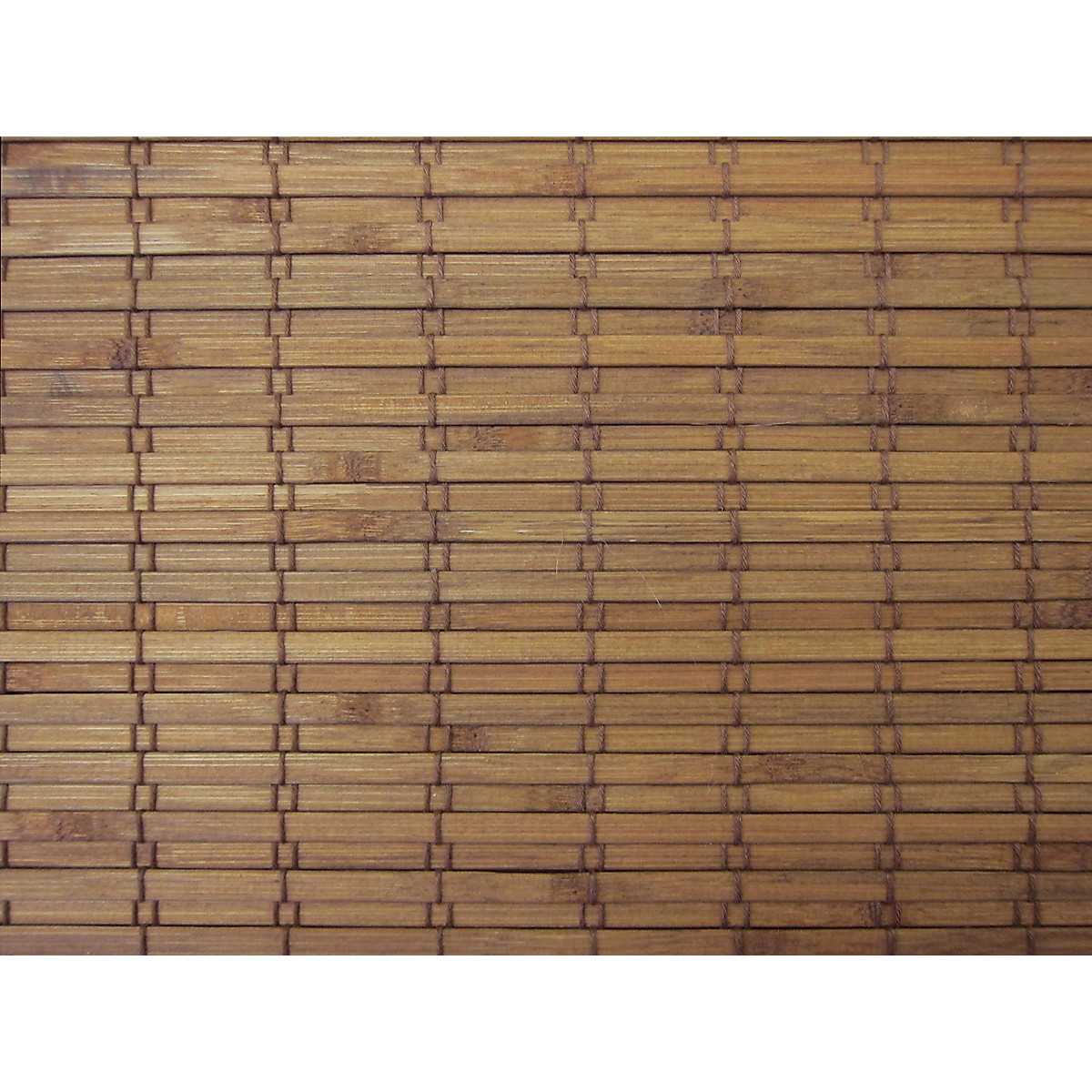 Cordless Woven Wood Roman Shades, 34W x 60H, Eastfield Teak, Sizes 20-72 Wide and 24-72 High