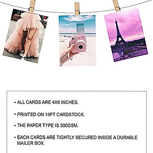 Michgar Room Decor for Teen Girls Aesthetic Pink Wall Collage Kit，50PCS 4X6 Room asthetic wall images,Dorm Photo Display aesthetic pictures，Posters for Bedroom，Teen Girl Room Decor 。…