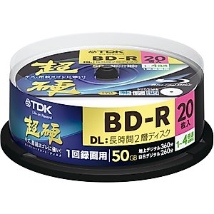 TDK Blu-ray Disc 20 Spindle - 50GB 4X BD-R DL - 2010 Printable Version