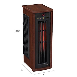 duraflame Electric Tower Heater, Oscillating Tower and Space Heater for Office or Large Room up to 1,000 Square Feet