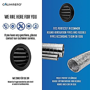 Round Vent Cover Soffit Vent calimaero WSGB 4 Inch Round HVAC Vent Cover Round Air Vent Duct Cover