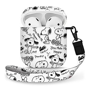 CULIPPA for Airpods 2 Case Cover Cool Creative and Unique Pattern Design Airpods 2nd Generation Silicone Protective Case Portable & Shockproof for Women Men with Lanyard for Apple Airpods 2/1