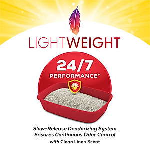 Tidy Cats Cat Litter, Clumping, 24/7 Performance, LightWeight, 136 Ounce Jug