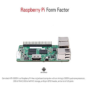 Geniatech DIY 4K Single Board, Card-Sized High Performance Board Moudle, Android 9.0 Quad-core Cortex-A55 2GB+8GB WiFi Bluetooth, for The Field of Teaching,Research, Industrial Computer