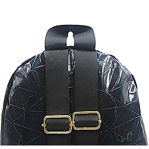 Pamayaneen Girls Hologram Rainbow Backpack Rucksack Glitter Laser Shoulder Bag Casual Daypack