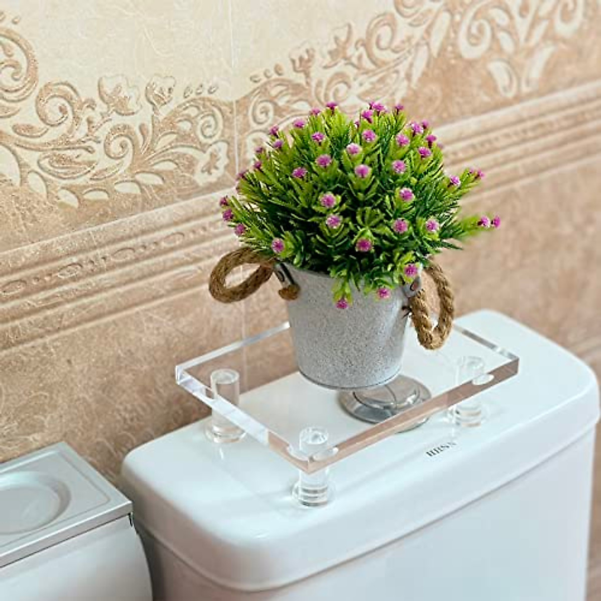 Bigfety Acrylic Display Stand Riser Decorative, Clear Bases Pedestal for Table Countertop