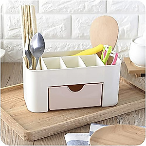 ccHuDE Plastic Cosmetic Display Organizer Makeup Storage Drawers Beauty Organizer Stand Skincare Storage Case Small Cosmetic Shelf for Vanity Dresser Light Pink