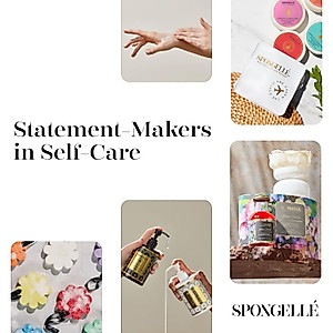 Spongelle Beach Grass Wild Flower Buffer Body Scrubber | Bath & Shower Loofah for Women | Exfoliator with Body Wash Infused Sponge | 14+ uses