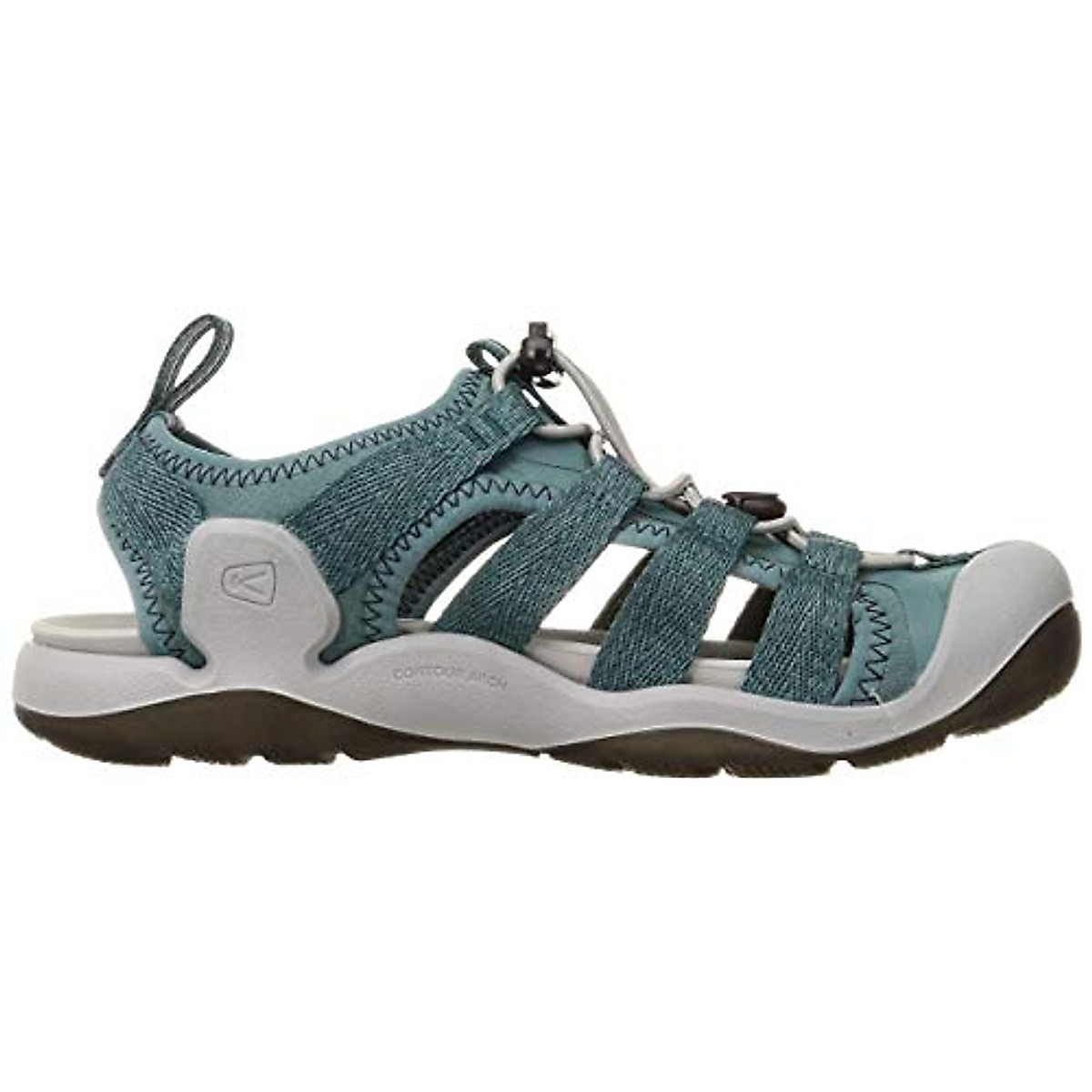 KEEN Women's Clearwater CNX Sport Sandal, Balsam/North Atlantic, 10