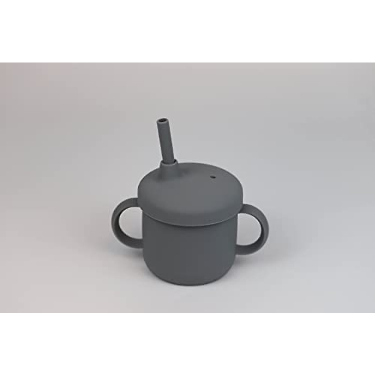 Silleebee Silicone 5-in-1 Toddler Open Training Cup | 3 Interchangeable Lids with Straw and Handles | Sippy and Snack Option for Babies | Infant 6 mos+