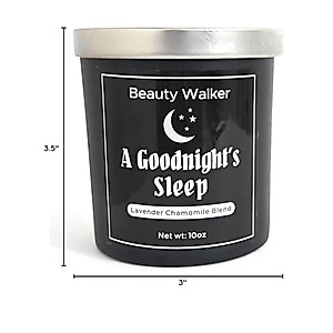 Beauty Walker A Goodnight's Sleep Candle - Lavender Chamomile 100% Natural Organic Soy Wax