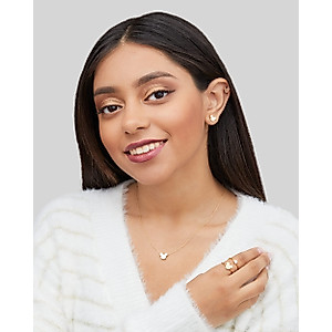 Disney Womens Stackable Ring Set Size 7 - Flash-Plated Rings Mickey Mouse Ring - CZ Star Ring