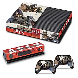 Skins for Xbox One - Decals for Xbox One Games - Custom Xbox One Console Remote Controller Protective Vinyl Decals Covers - Leather Texture Protector Accessories Fit Xbox 1 Controller - Apex