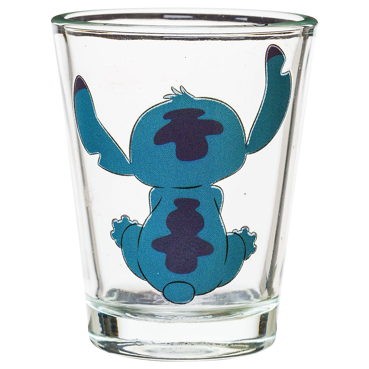Silver Buffalo Lilo and Stitch Poses 4-Pack Mini Glass Set, 1.5 Ounces