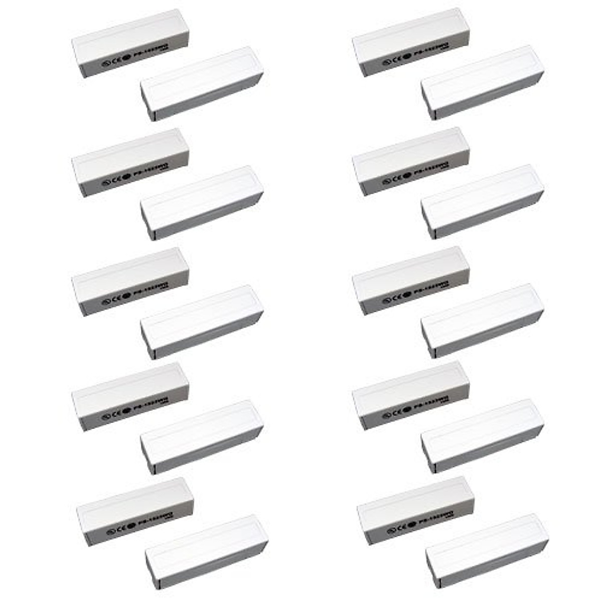 Aleph PS-1523 WG Surface Mount Alarm Magnetic Contact Package of 10