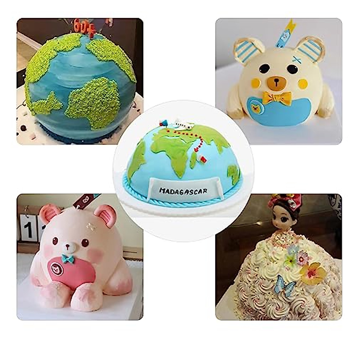 8 Inch Hemisphere, Football Cake Pan, Half Ball Cake Mold,Kids DIY 3D Soccer Birthday Cake Pan, Aluminum Alloy Nonstick Baking Tools (8 inch)