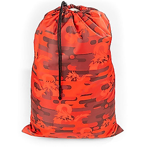 Dungeons & Dragons Ampersand Red Drawstring Laundry Bag - Oversize Durable Storage/Travel Bag for Home or College - Measures 21 x 32 inches (Official Dungeons & Dragons Product)