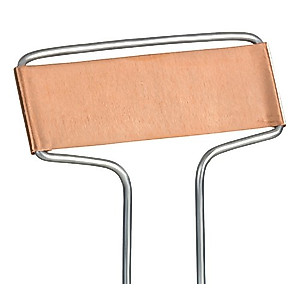 GardenMate 50-Pack Weatherproof Banner Copper Metal Plant Labels, Height 10.5", Label Area 2.5'' x 7/8''