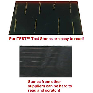 PuriTEST 10k/14k/18k Gold Test Acid Solutions Tester Kit Detect Metals Scrap Jewelry + PRO 2x2" Testing Stone