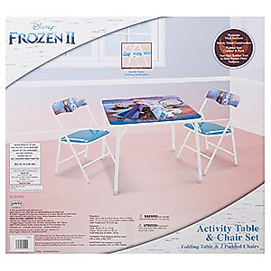 Frozen 2 Table & Chair Set, Folding Table & 2 Folding Padded Chairs