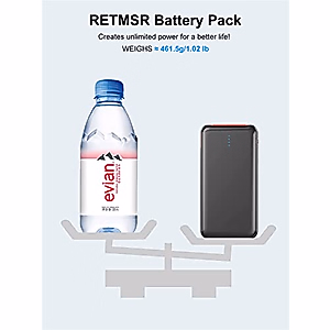 RETMSR Portable Charger, Power Bank 30000mAh Battery Pack with 22.5W Fast Charging, 4 Outputs External Charger PD 20W USB C for iPhone, Samsung, Pad Mini, and More