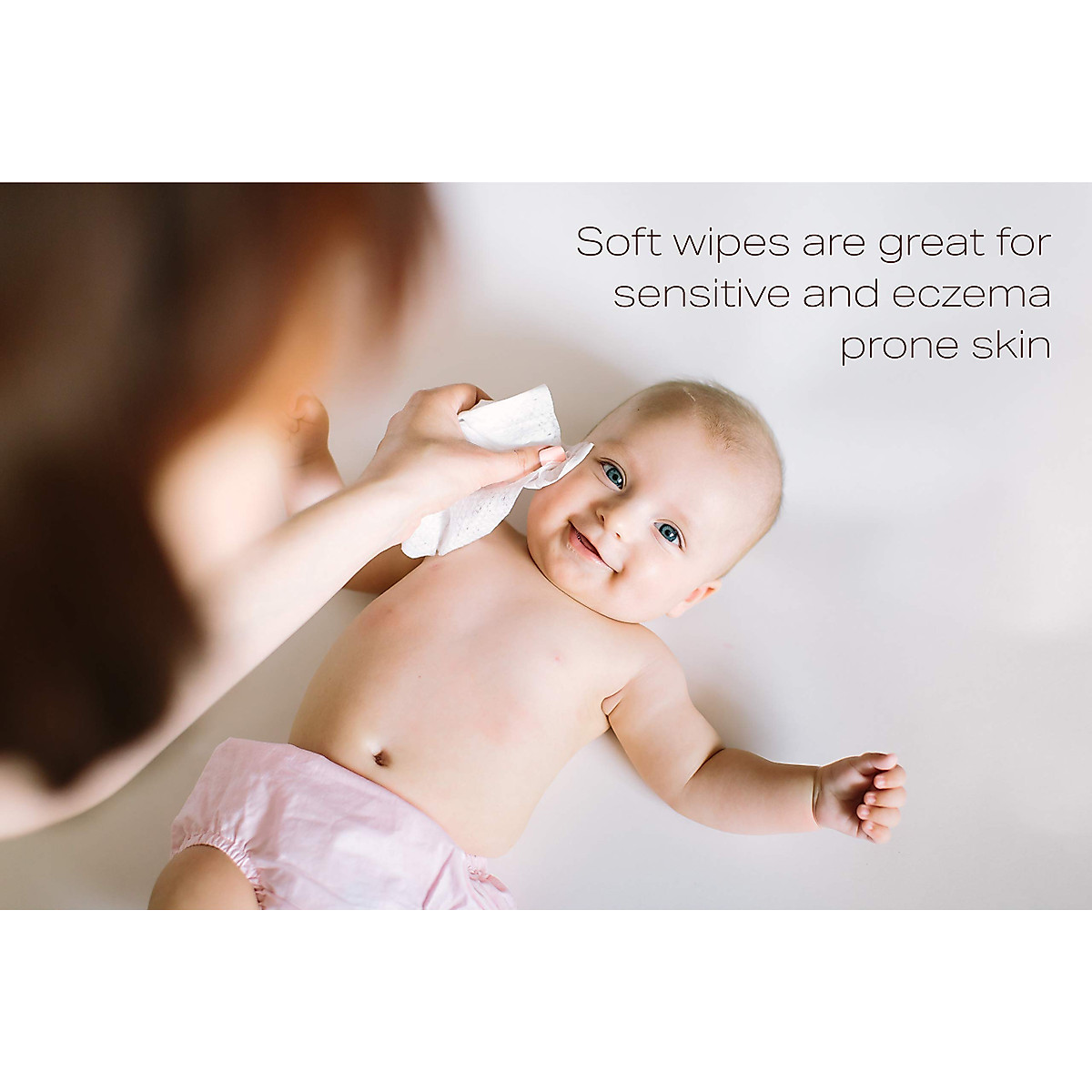 Baby Wipes by MD Moms – Sensitive Eczema Approved Hypoallergenic Cleansing Towelettes for Sensitive Skin (12 ct Travel Pouch)