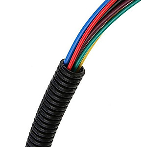 NEWSUN® 8.2ft RV-Ready 7-Way Plug Cord Wiring Harness, Brake & Light Control, Blade 7-Pin Trailer with Wire Cable, Ultimate Trailer Light Connector for All RVs