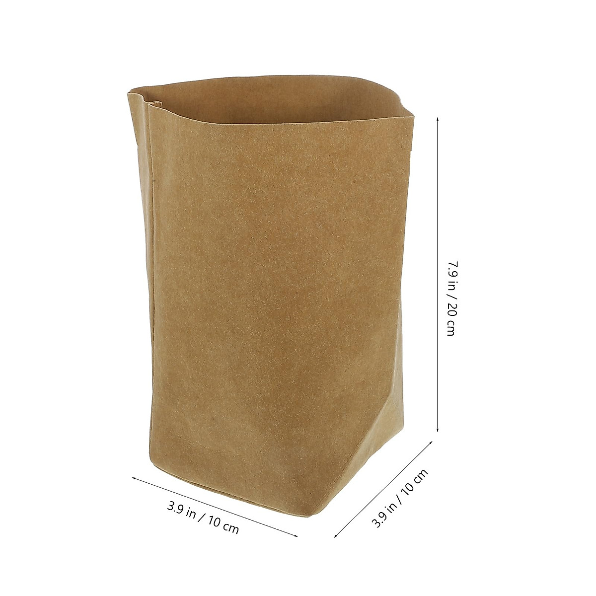 BESTOYARD 2pcs Bags for Planting Small Paper Bag Organizers Brown Paper for Leaves Refrigerator Containers Kraft Bags Plant Basket Paper Garden Ornament Container Decorations Washable
