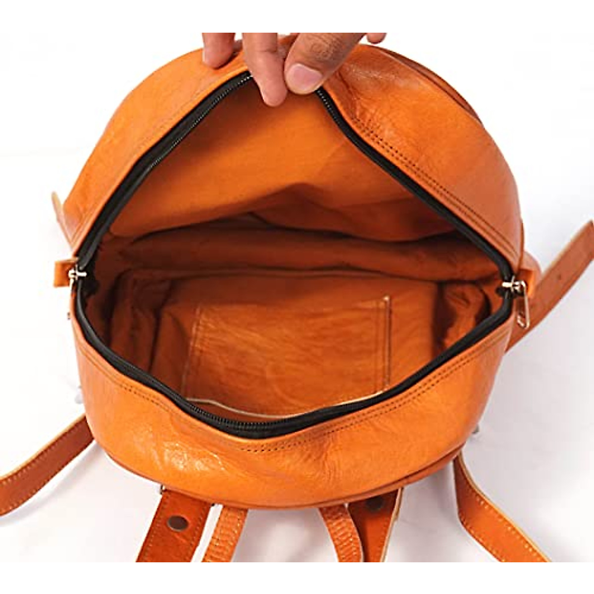 Rassy&Massy 11 Inch Leather Backpack Purse for Women Fashion Designer Casual Day Out, Travel Ladies Shoulder Bags-Gift for Her