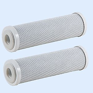 Boshart 14-CB1-05 Activated Carbon Block Filter cartridge #CBC-0510 2" x 10" water well city chlorine and odor water filtration (2)