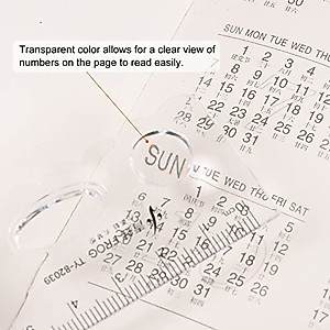 HARFINGTON 2pcs Straight Plastic Ruler 15cm Metric Plastic Clear Measuring Tool Hollow Design with Wavy Line for Classrooms Home Office, Transparent