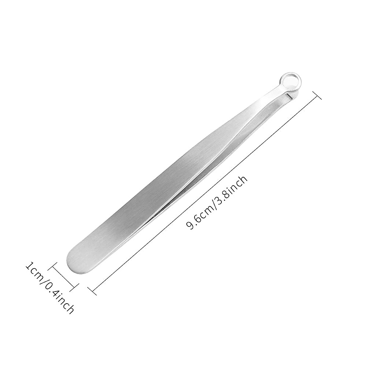 Precision Nose Hair Tweezers for Men, Round Head Nose Hair Trimmer, Ingrown Hair Clippers Grooming Scissor for Men and Women, Stainless Steel Eyebrow Clippers Tweerzers for Nose Brow Nasal Trimming