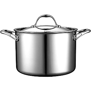 Cooks Standard Multi-Ply Clad Stainless Steel Cookware Set, 9 Piece, Silver