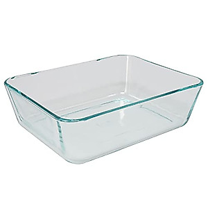 Pyrex 11 Cup Storage Plus Rectangular Dish With Plastic Cover Sold in packs of 2