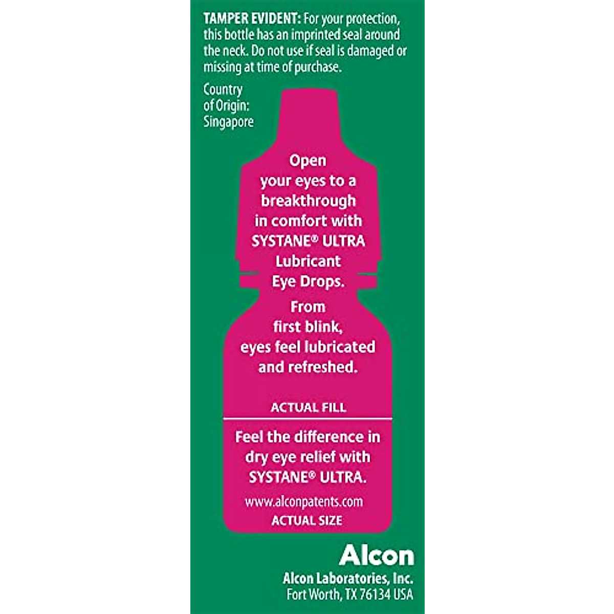 Systane Ultra Lubricant Eye Drops,0.14 Fl Oz (Pack of 1)