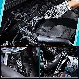 DURATECH 22-Piece Drive Tool Accessory Set, Including 1/4 3/8 1/2 Extension Bars, Socket Adapters, Universal Joints, Spark Plug Sockets, Professional Socket Accessories, Cr-V Steel, EVA Foam Package