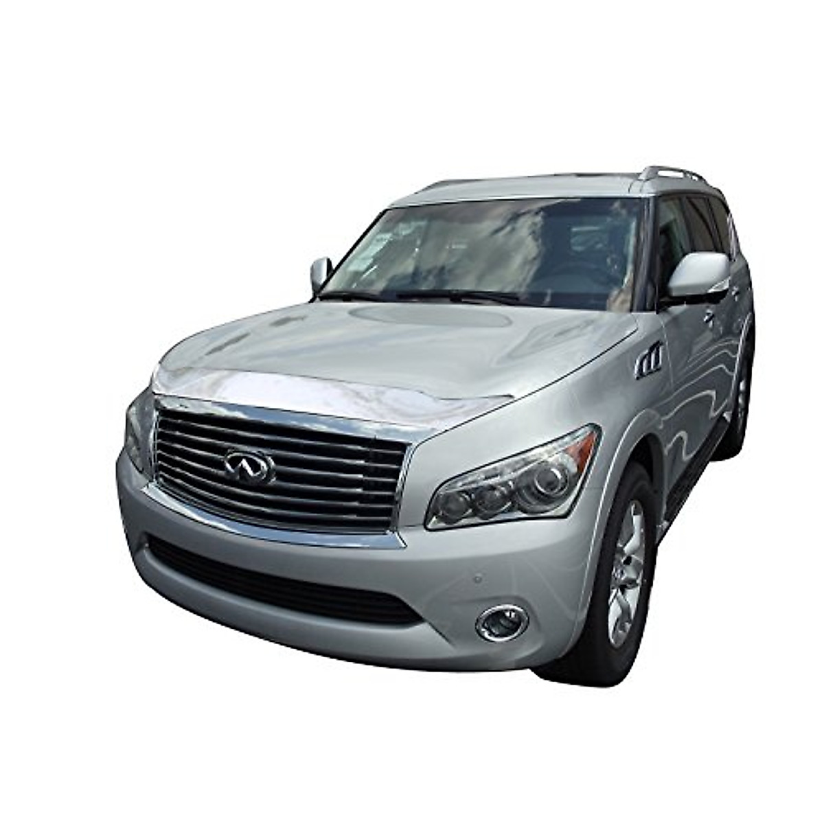 Auto Ventshade [AVS] Aeroskin Hood Protector | 2011 - 2013 Infiniti QX56, Low Profile/Flush - Chrome | 622040