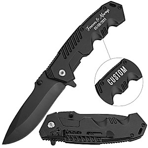 Men Gifts, Custom Engraved Personalized Pocket Knife, Gifts For Boyfriend Husband Fiancé Groom Dad Brother Friend Son Groomsmen, Birthday Valentines Day Anniversary Christmas Fathers Day Gift For Him