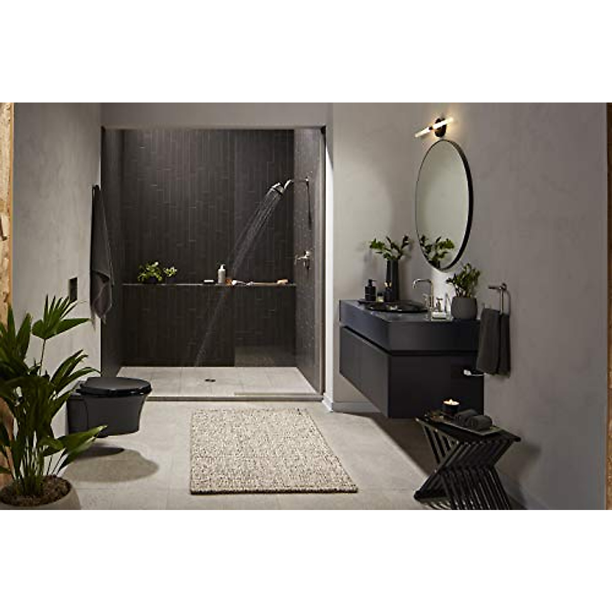 KOHLER Moxie Bluetooth Showerhead, Shower Speaker, Waterproof Speaker, Shower Radio, Rechargeable Speaker, Portable Speaker, 2.5 GPM, K-28238-NKE-CP, Polished Chrome