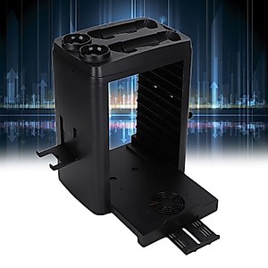 Charging Dock Charger Stand Multi‑Function Charging Dock Cooling Base CD Storage Rack for PS4 for Slim for PRO Host