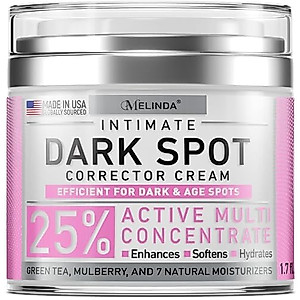 Dark Spot Corrector Cream for Face, Body & Sensitive Areas - Made in USA - Dark Spot Remover with Arbutin & Hyaluronic Acid - Even Skin Tone - 1.7 Oz